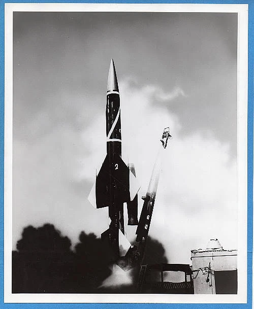 1957 USAF BOEING IM-99 Bomarc SAM Missile Launch Original Press Photo ...