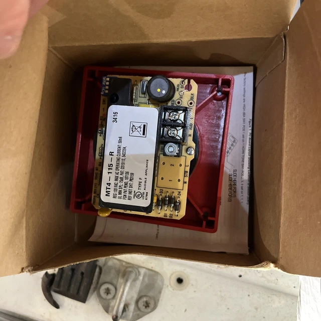 COOPER WHEELOCK MT4-115-R multitone horn, surface or flush, red, 115 ...