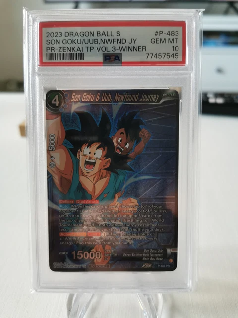 2023 DRAGON BALL Super Winner Promo, Son Goku & Uub, Newfound Journey PSA 10 EUR 60,00 - PicClick DE