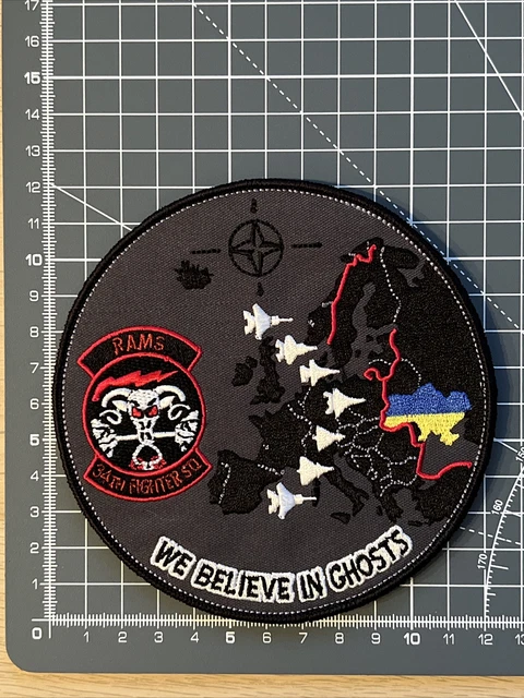 34TH FIGHTER SQUADRON F-35 USAF Rude Rams We Believe In Ghosts Woven Patch £32.00 - PicClick UK