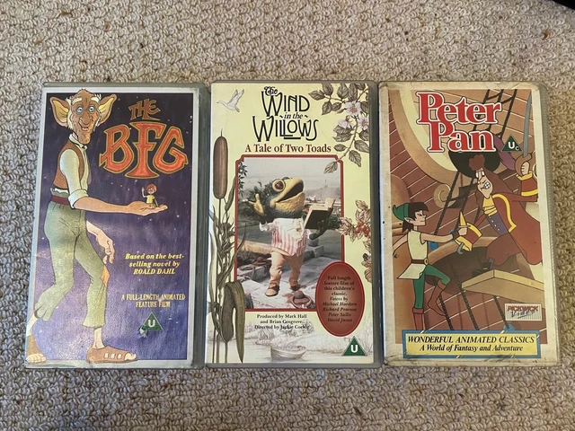 CLASSIC VHS INCLUDING Peter Pan (pickwick Videos), BFG, Wind In The ...