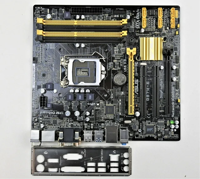 ASUS Q87M-E MOTHERBOARD LGA 1150 Micro ATX for 4th Gen Q87 Chipset USB ...