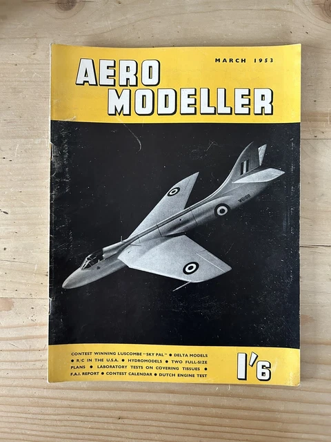 ORIGINAL AERO MODELLER Magazine March 1953 Vintage Mid Century Hobby ...