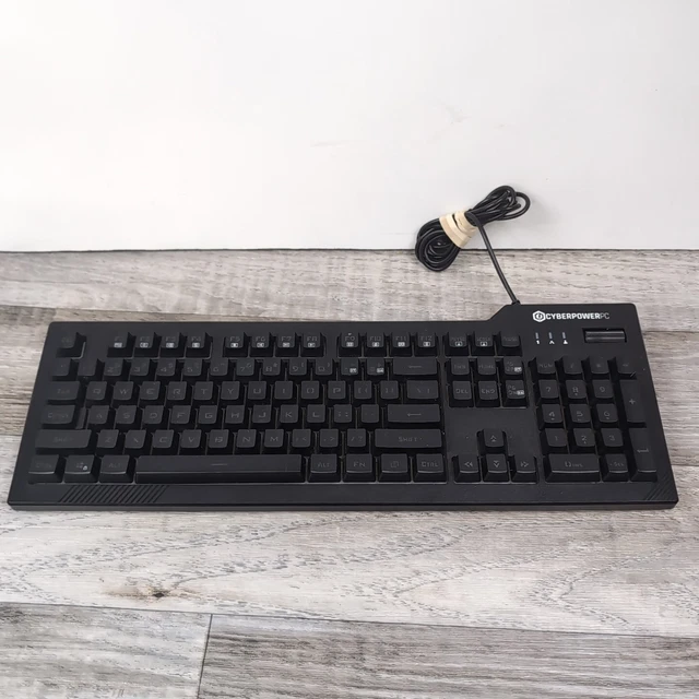 CYBERPOWER PC PLAY Ready 01 NOHI LED Wired Gaming Keyboard Black KB-161 ...