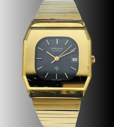 RADO DIASTAR 711.2011.2 Vintage Mens Swiss Quartz Gold Plated Dress ...