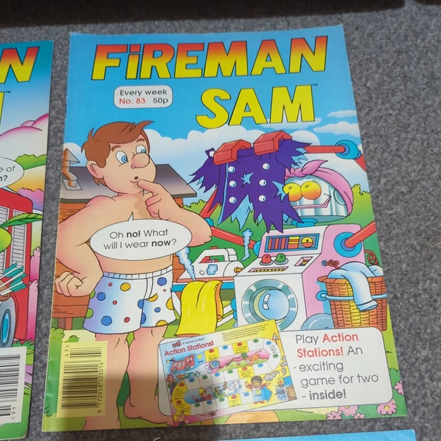1990S REDAN COMICS Fireman Sam Comic Books Bundle No82 - No85 Robert ...