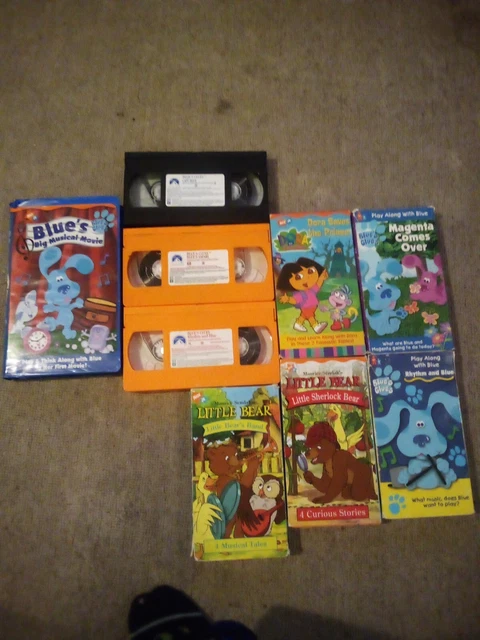 NICK JR VHS Lot Of 9 Dora, Little Bear, Blues clues EUR 15,11 - PicClick FR