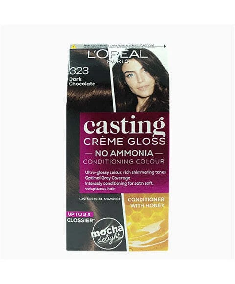 LOREAL PARIS CASTING Creme Gloss Conditioning Color 323 Dark Chocolate ...
