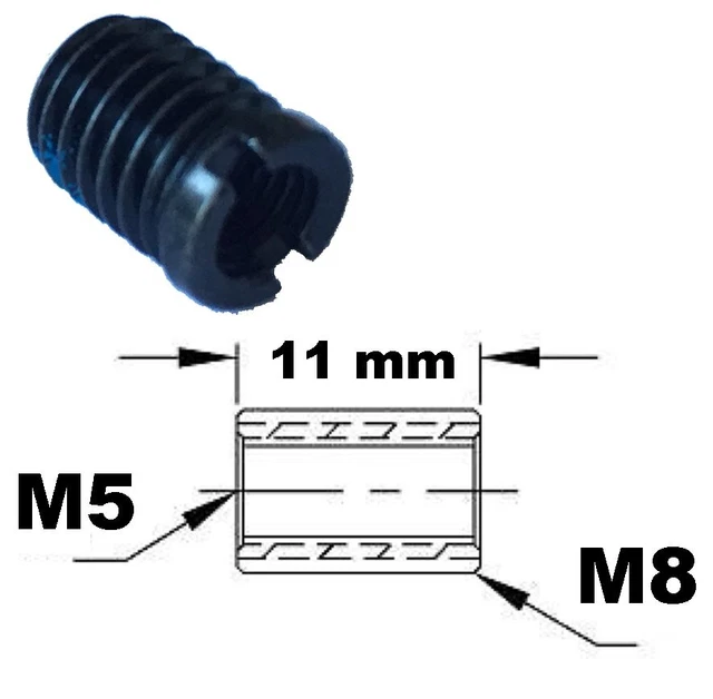 ADAPTATEUR DE FILETAGE - M5 M8 - Thread adapter adaptor External ...