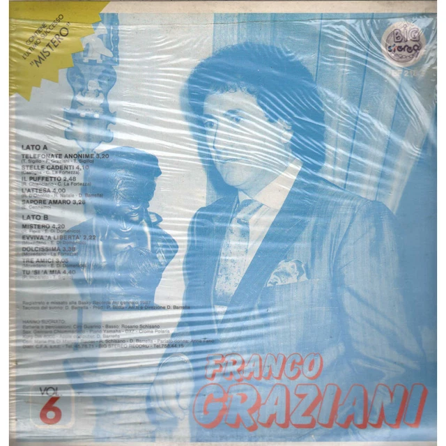 FRANCO GRAZIANI LP Vinyle Vol. 6 / Big Stereo Record – BF216 Scellé EUR ...