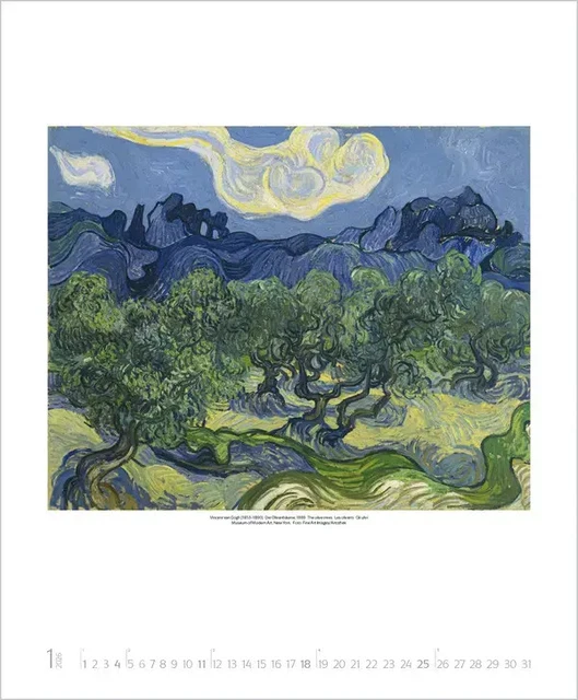 VINCENT VAN GOGH 2026 Korsch Verlag Kalender Spiralbindung 14 S ...