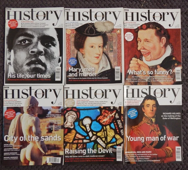 BBC HISTORY MAGAZINE SIX ISSUES from 2002 1 to 6 £15.00 - PicClick UK
