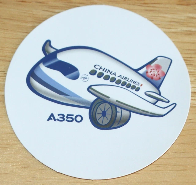 CHINA AIRLINES (TAIWAN) Airbus A350 Airline Sticker £3.00 - PicClick UK