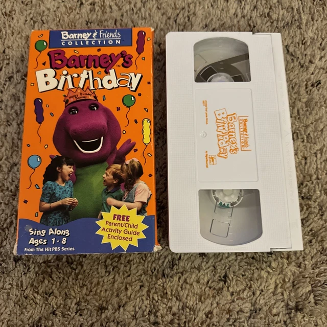 BARNEY - BARNEYS Birthday VHS Tape 1992 Animated Kids Cartoon Show ...