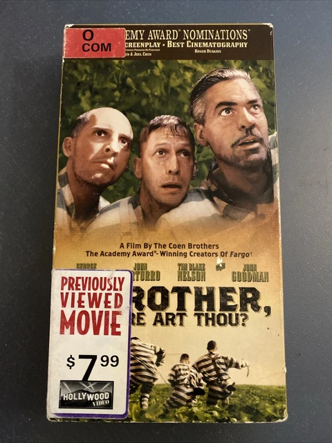 OH BROTHER WHERE Art Thou (VHS, 2000) Clooney, Turtorro, Coen Brothers ...