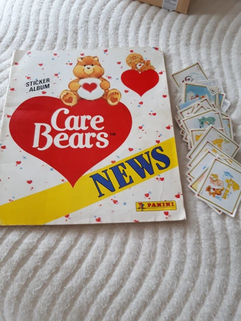 VINTAGE CARE BEARS STICKER ALBUM 1987 PANINI 2 missing stickers plus ...