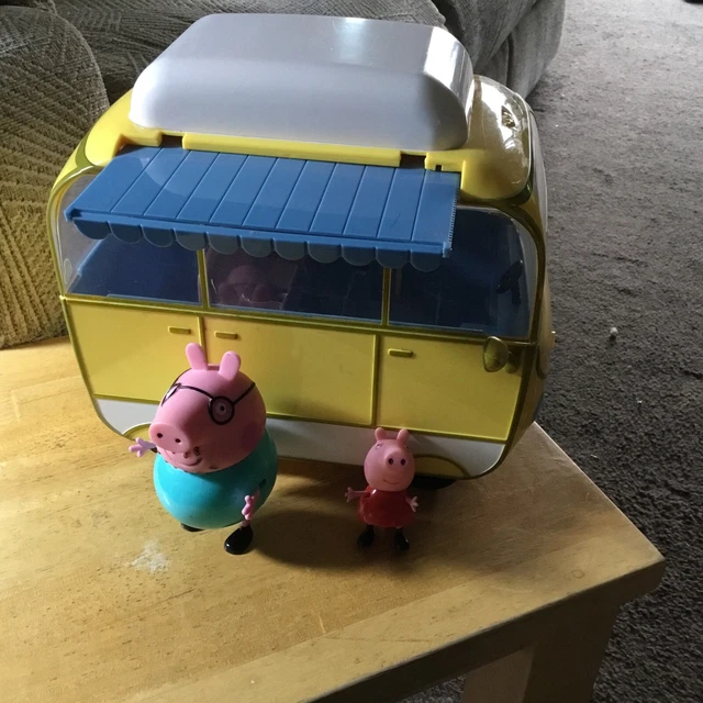 PEPPA PIG CAMPER Van Vehicle With 2 Figures £7.99 - PicClick UK