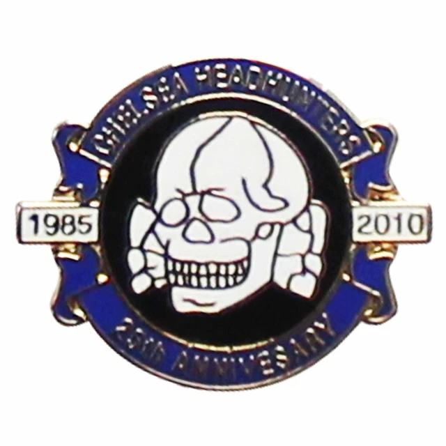 CHELSEA HEADHUNTERS HOOLIGANS Firm Pin Badge, Chelsea Football ...