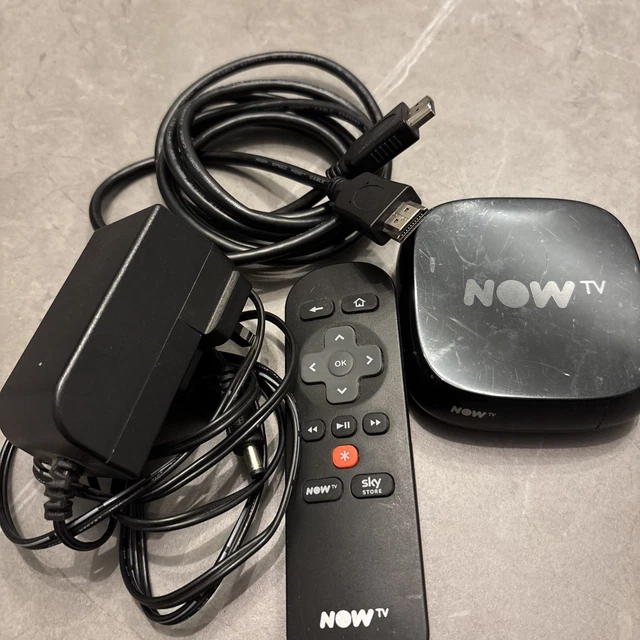 NOW TV BOX - Black (4200SK)/ Remote/ Power Adapter / HDMI £12.89 ...