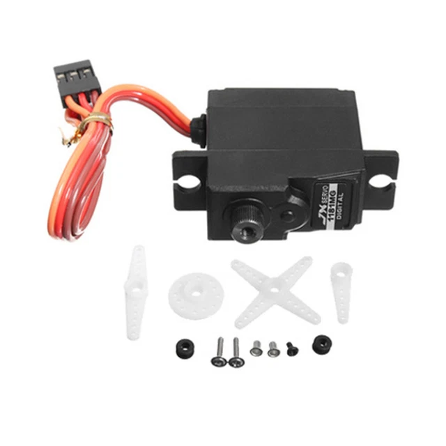 METAL STEERING GEAR Servo Set For WPL 1/16 RC Car B14 B16 Tow Hook ...