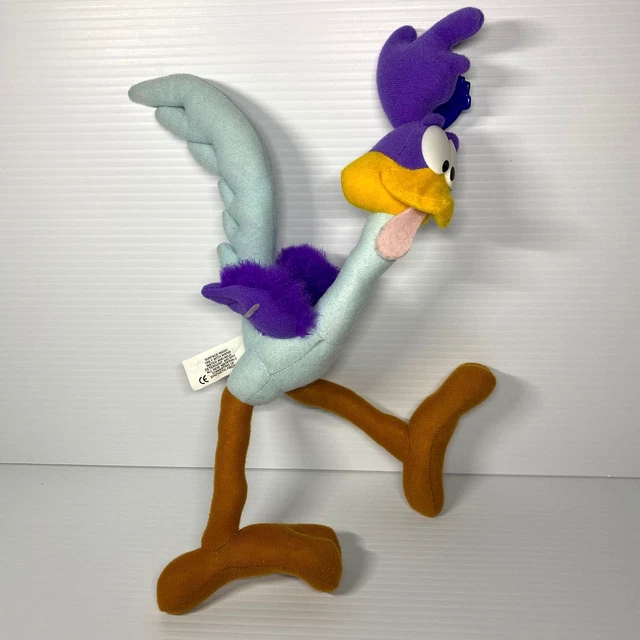 VINTAGE 1994 LOONEY Tunes Road Runner Plush Toy Warner Bros Stuffed ...