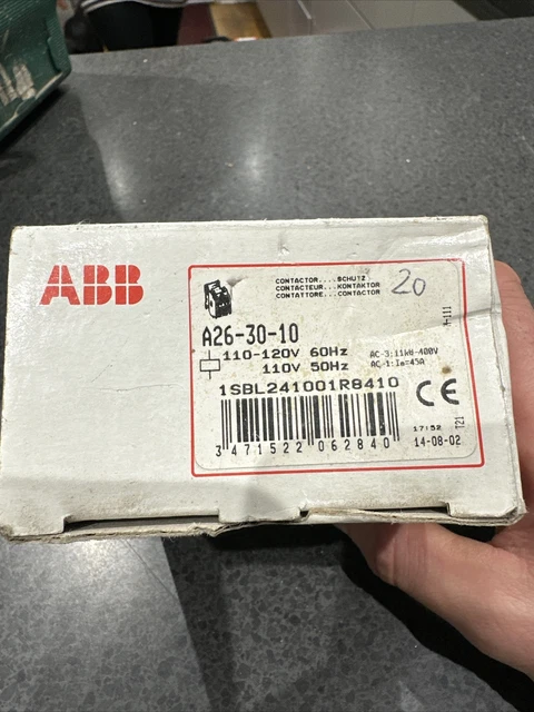 ABB A26-30-10 110V/50-60HZ Contactor a Series 26A AC3 Reel 110VAC £25. ...