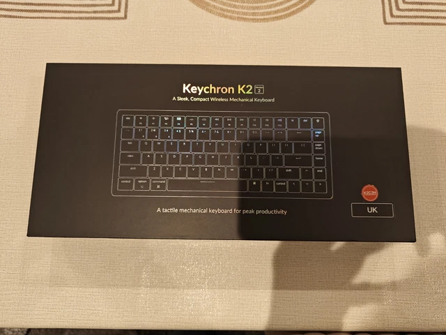 KEYCHRON K2 V2 Wireless Mechanical Keyboard (UK ISO Layout) RGB ...