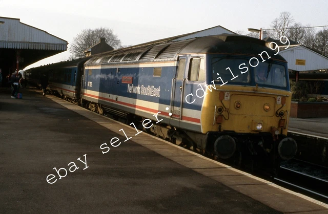 35MM BRITISH RAILWAY Slide - BR Class 47 No. 47702 NSE at Basingstoke ...