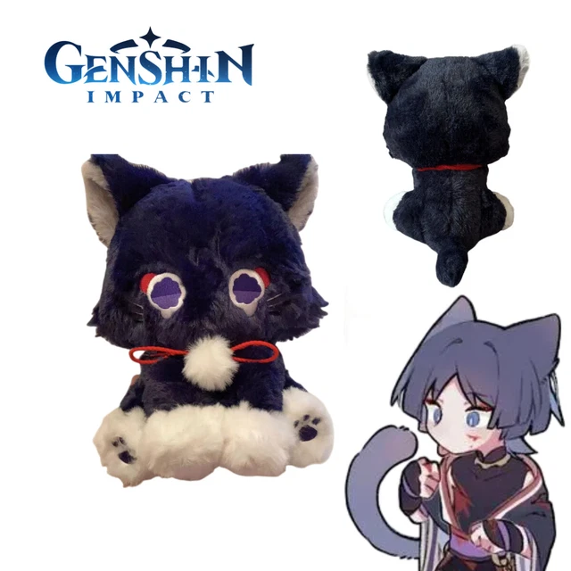 GAME GENSHIN IMPACT Plushie Toy Kunikuzushi Scaramouche Cat Stuffed ...