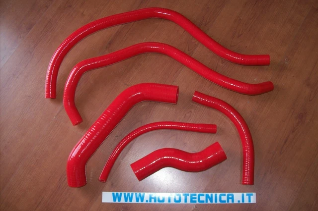 KIT 6 WHITE Car Water Tubes A112 Abarth Silicone Sleeve Set Red £141.98 ...