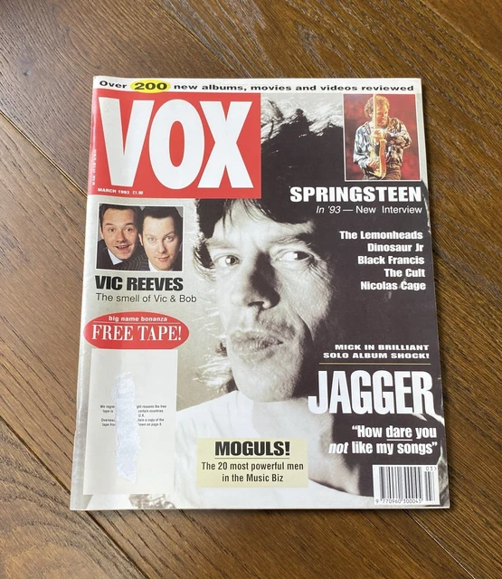 VOX - MARCH 1993 - Vintage 1990's Culture & Music Magazine - Mick ...