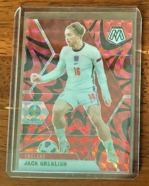 JACK GREALISH 2021 Panini Mosaic UEFA Euro Red Reactive Soccer #109 England £2.35 - PicClick UK