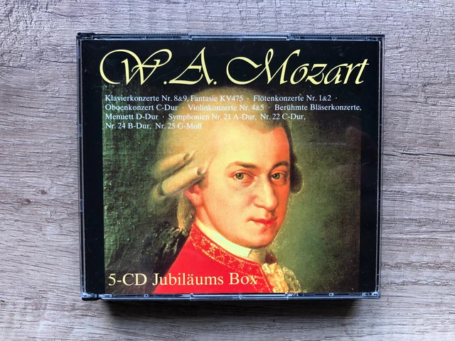 WOLFGANG AMADEUS MOZART - 5-CD Jubiläums Box aus CD Sammlung EUR 5,00 - PicClick DE