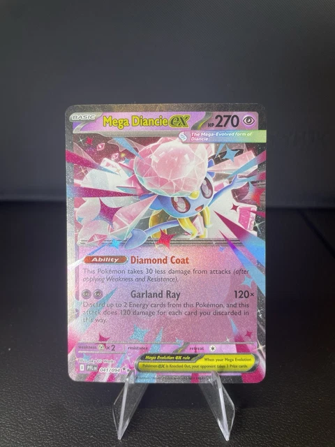 POKÉMON PHANTASMAL FLAMES MEGA DIANCIE EX #41/94 Double Rare Holo MINT ...