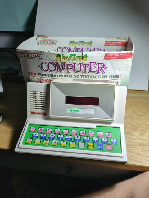 MY FIRST COMPUTER GRANDSTAND 1980's IQ Builders Vintage Game Retro Fun ...