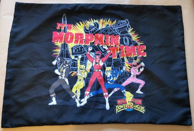 VINTAGE MIGHTY MORPHIN Power Rangers It's Morphin Time Pillow Case 29 ...