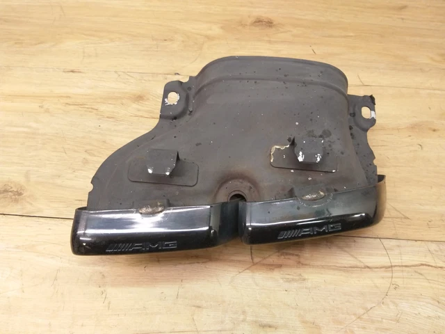 MERCEDES W205 C205 AMG NIGHT Paket Endrohrblende Auspuffblende Rechts ...