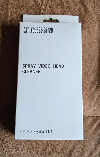 VHS VIDEO HEAD Cleaner. ‘Push Button’ Internal Spray Mechanism. £15.00 ...