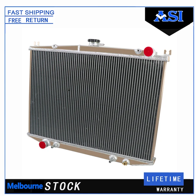 3ROWS ALUMINIUM RADIATOR Fit 86-1997 Nissan Navara D21 diesel TD27 2.7L ...