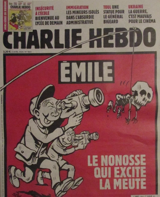 CHARLIE HEBDO N° 1654 de AVRIL 2024 PETIT ÉMILE LE NONOSSE QUI EXCITE ...
