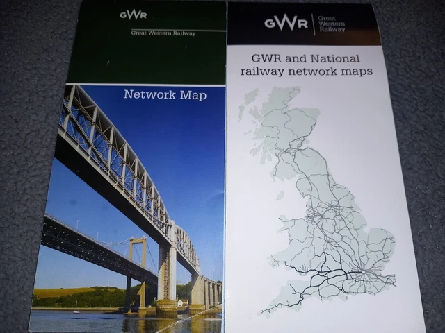 GREAT WESTERN RAILWAY & National Rail Network Maps x2: 2015 & 2022 £5. ...
