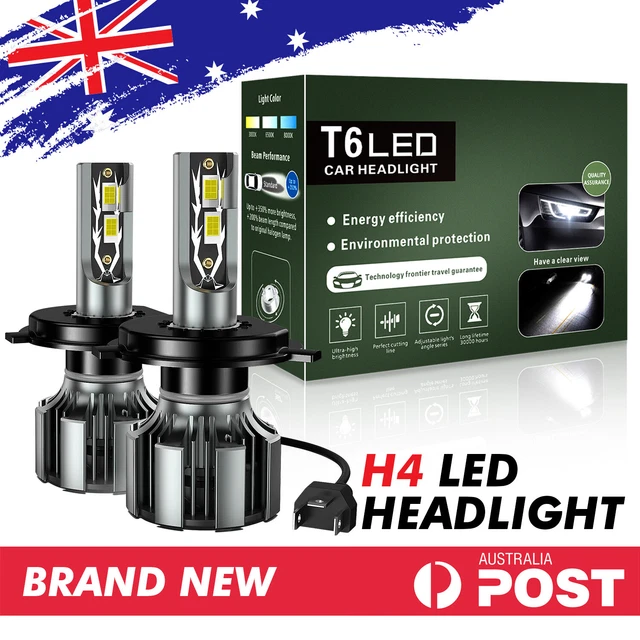 MODIGT H4 LED Headlight Globes Kit Hi/Low Beam 72W 9000LM 300% Brighter White $34.99 - PicClick AU
