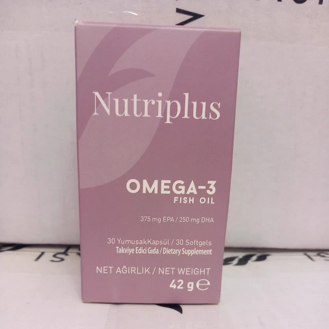 NUTRIPLUS OMEGA -3 - 30 softgels Farmasi Omega 3 £10.00 - PicClick UK
