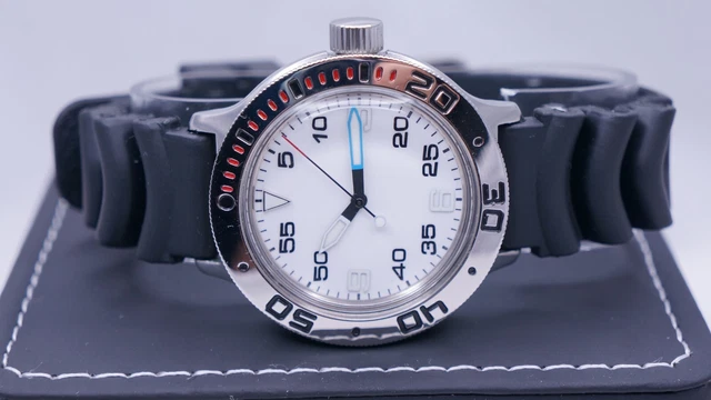 SERVICED! CUSTOM! VOSTOK Amphibia MOD Wostok USSR Amphibian Diver $125. ...