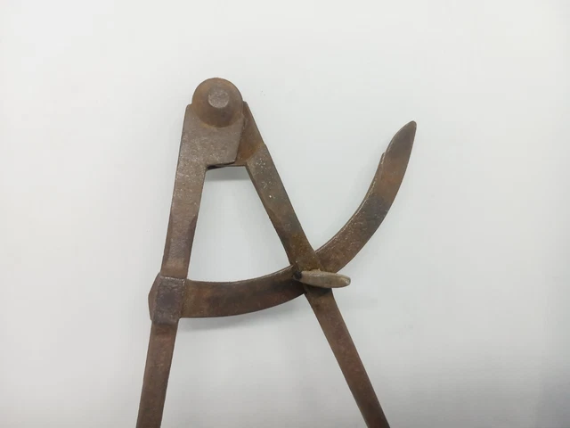 COMPAS D'ÉPAISSEUR 24CM Vieux outil ancien Old tool art populaire ...
