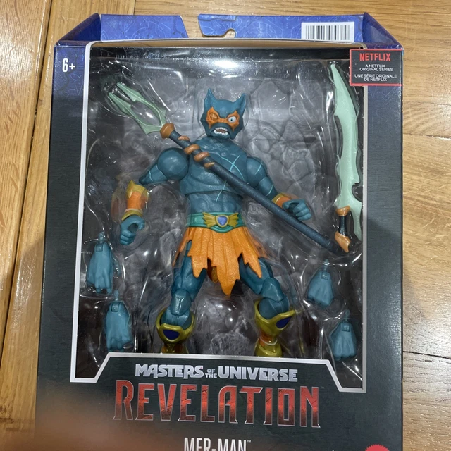 MASTERS OF THE Universe Revelation Mer-Man Masterverse Figure Mattel ...