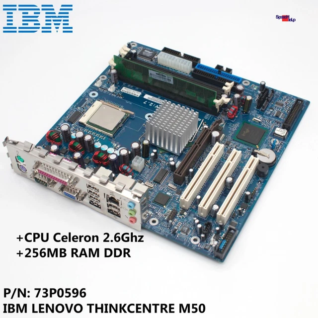IBM LENOVO THINKCENTRE M50 Mainboard 73P0596 Computer With CPU RAM ...