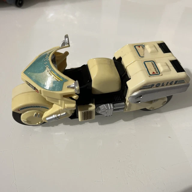 VINTAGE TRANSFORMERS G1 Police Motorcyclbot transformer K.O. motorbike ...