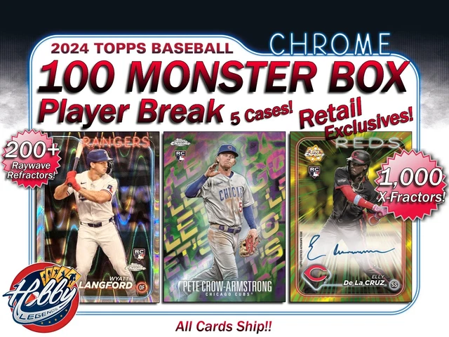 GIANCARLO STANTON NYY 2024 Topps Chrome 5 Case (100 MONSTER BOX) Player ... GIANCARLO STANTON NYY 2024 Topps Chrome 5 Case (100 MONSTER BOX) Player ...