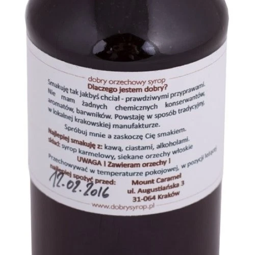 MOUNT CARAMEL DOBRY Syrop / Good Syrup - Walnut 200 ml Mount Caramel £6 ...